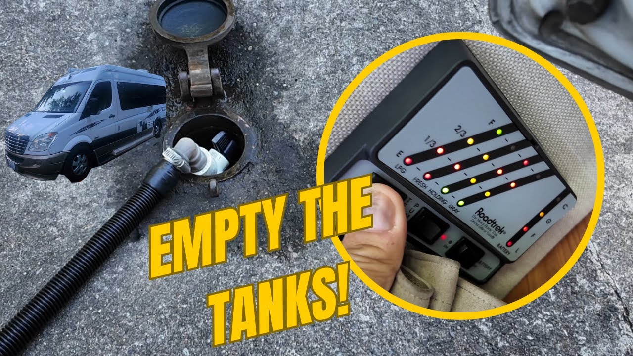 Empty Roadtrek tanks! - YouTube