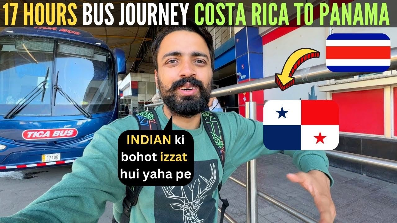 Entry into PANAMA 🇵🇦 | 17 Hours BUS Journey - YouTube
