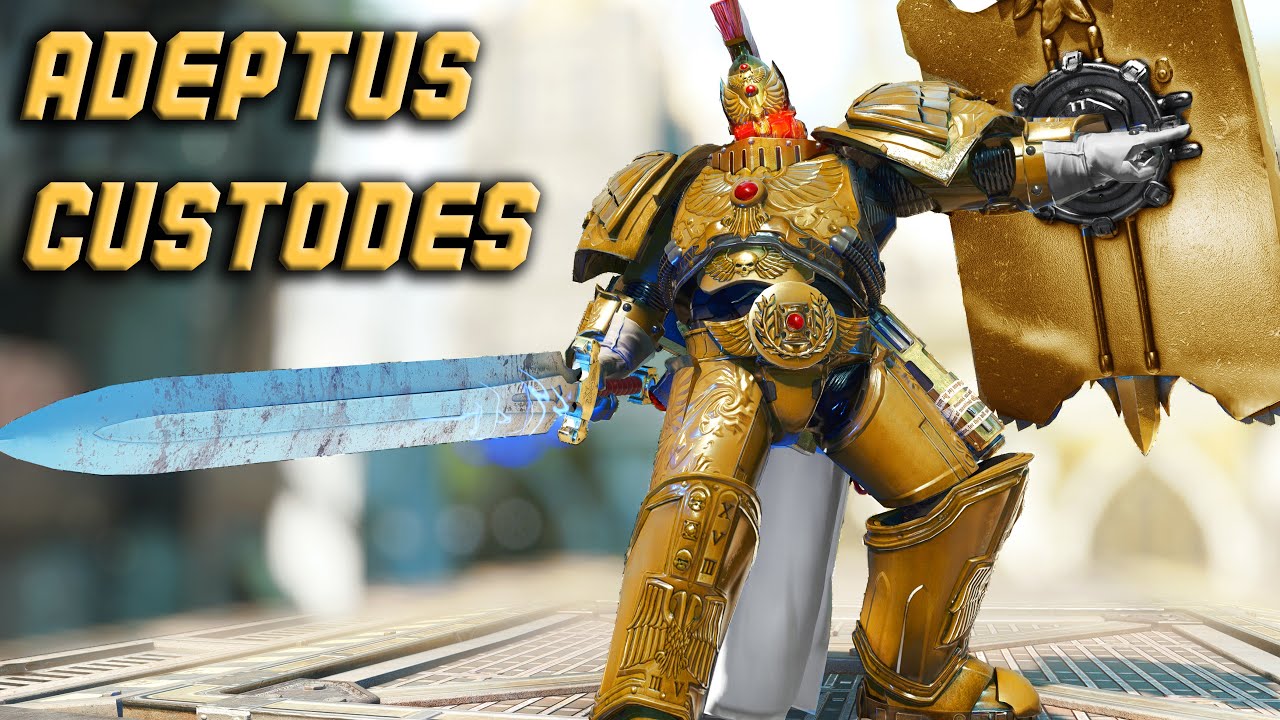 NEW ADEPTUS CUSTODES GAMEPLAY - Warhammer 40k: Space Marine 2 (4K, Mod) - YouTube