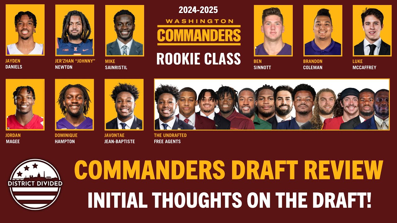 Washington Commanders 2024 NFL Draft Recap - Jayden Daniels, Johnny ...