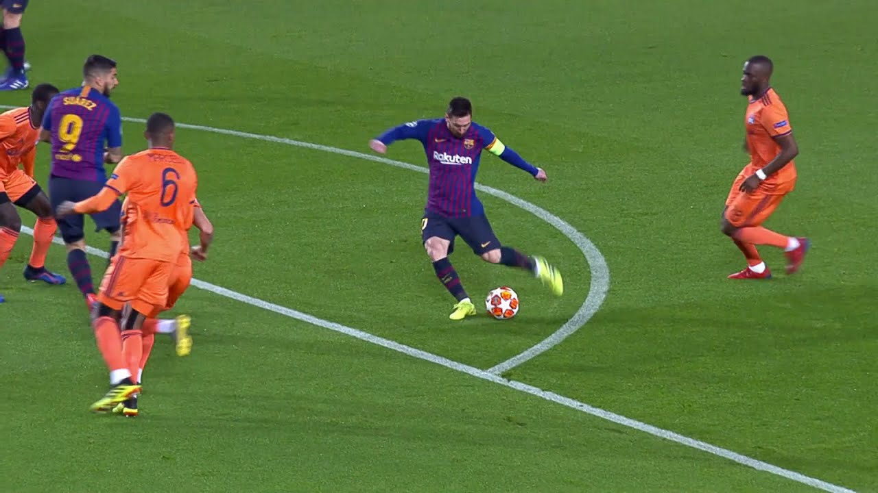 Lionel Messi vs Olympic Lyon (Home) UCL 2018/19 HD 1080i - YouTube