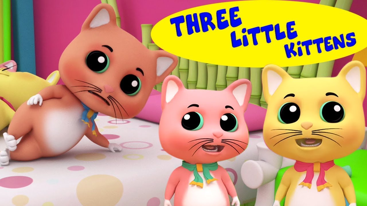 három kis cica | dal gyerekeknek | baba vers | Three Little Kittens ...
