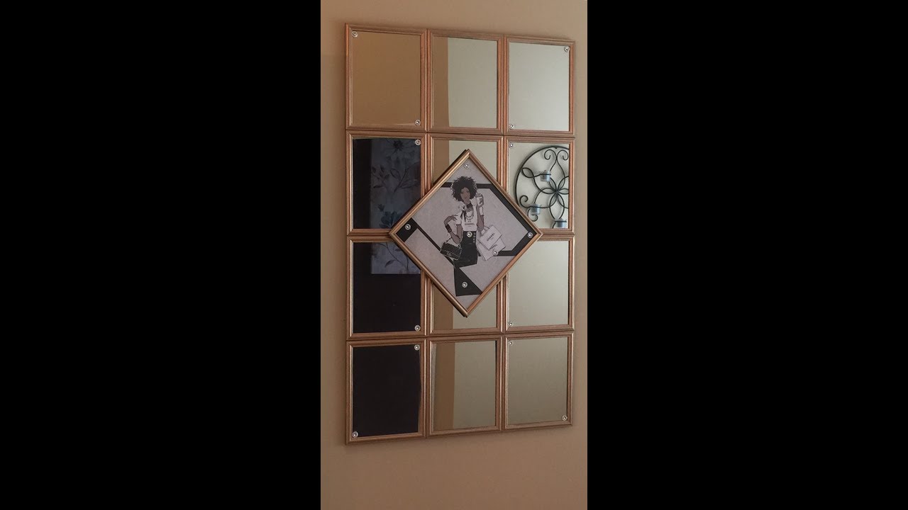 Dollar Tree DIY || Decorative Wall Mirror - YouTube