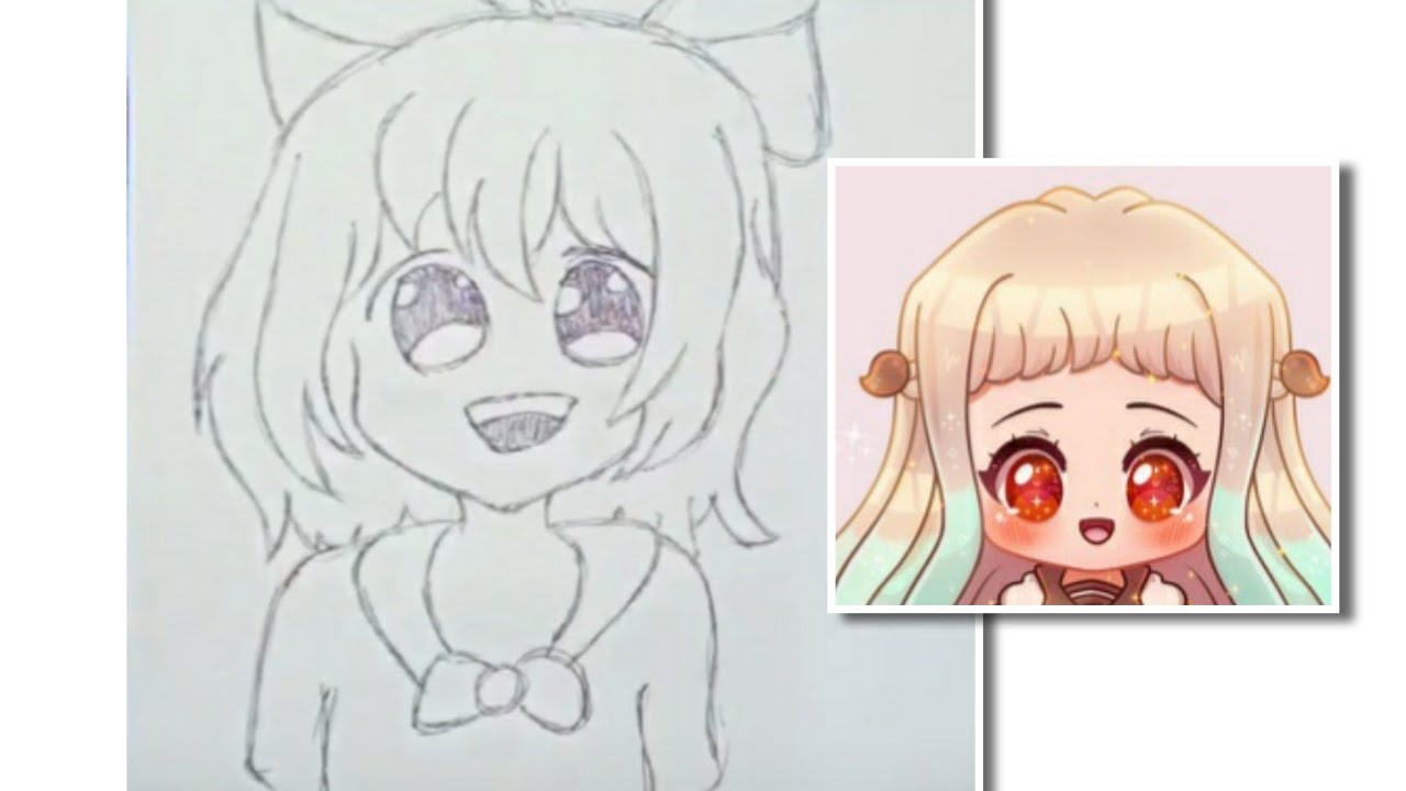 How To Draw Chibi Girl | Chibi Art Style | By My sis 👧 - YouTube