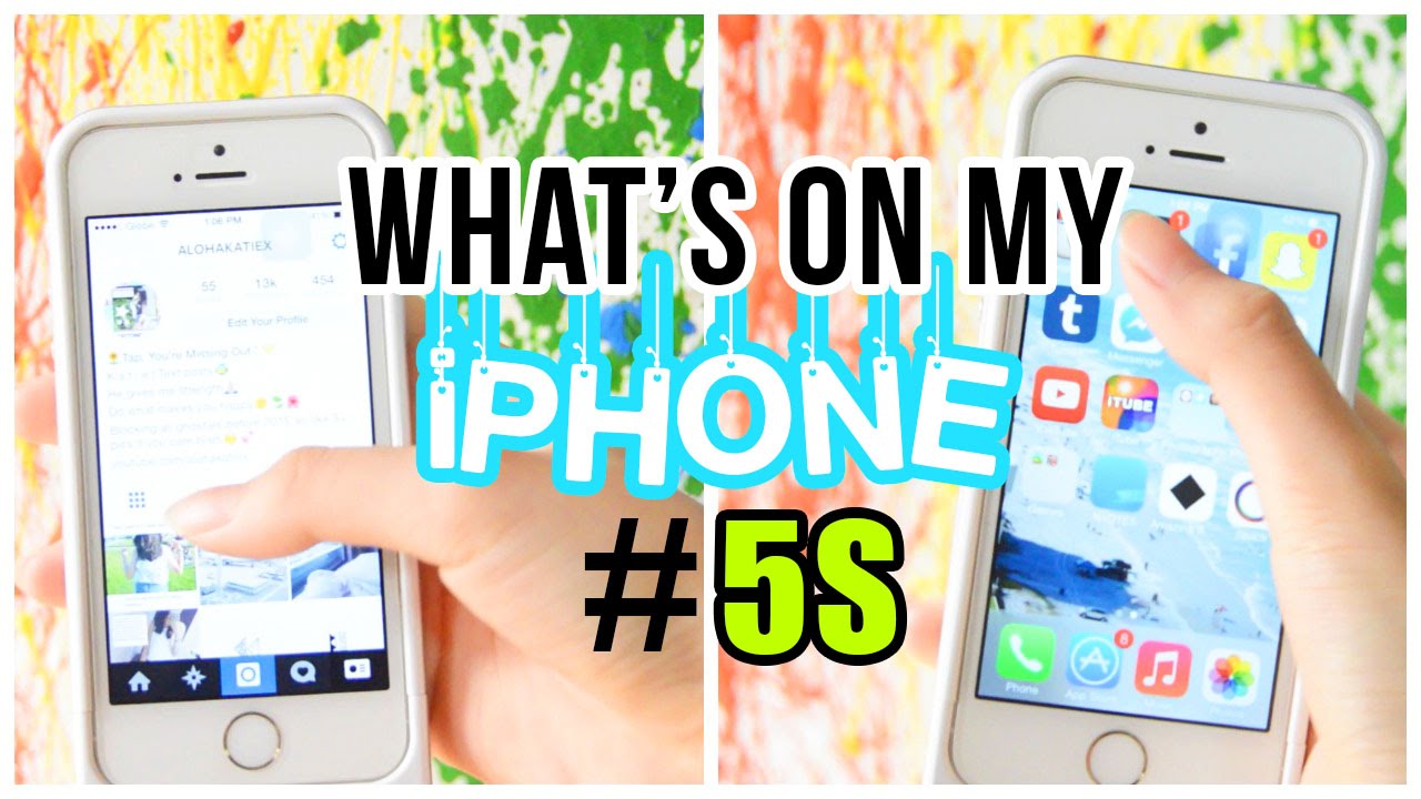 What's on my iPhone 5s + Essential Apps | AlohaKatieX ♡ - YouTube