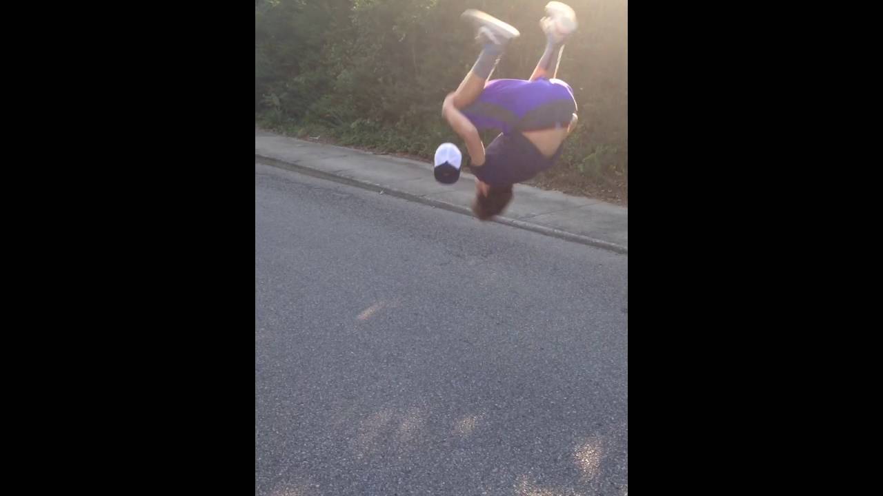 Kid does backflip - YouTube