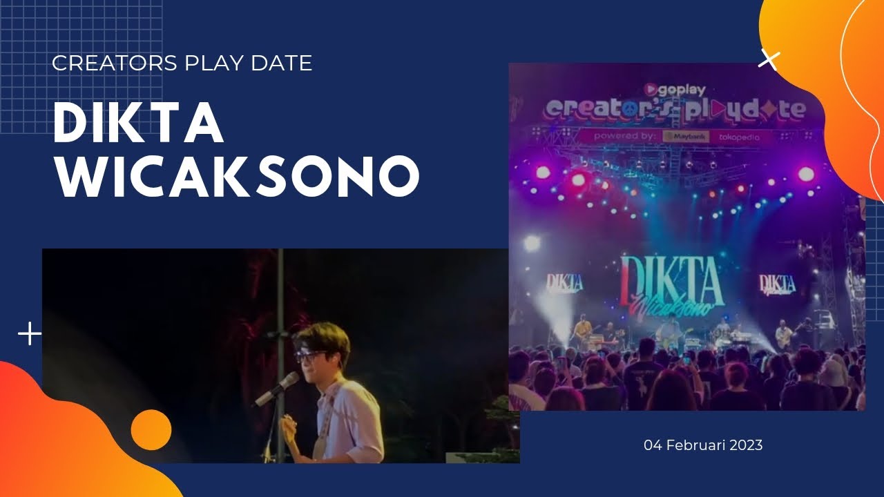 Dikta Wicaksono at Creators play date 04 Februari 2023 - YouTube