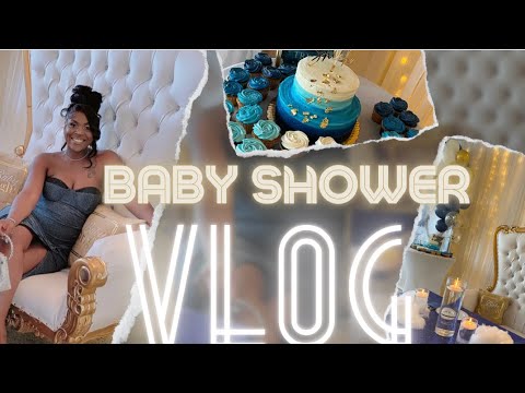 Baby Shower VLOG: Prep + GRWM | Errands, Decor, Hair/Nails, Party Time ...