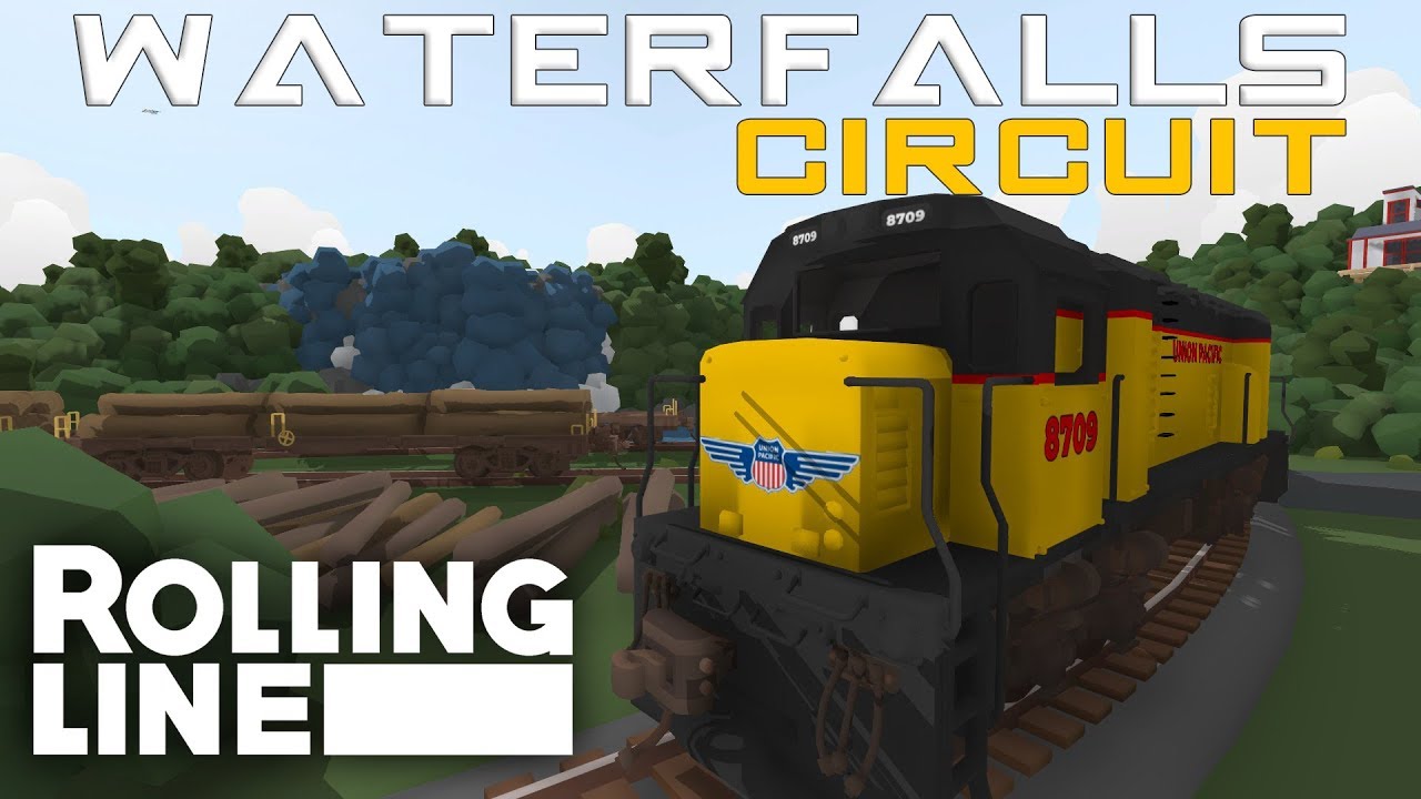 Multiple Waterfalls - Rolling Line - VR Toy Train Simulator - YouTube