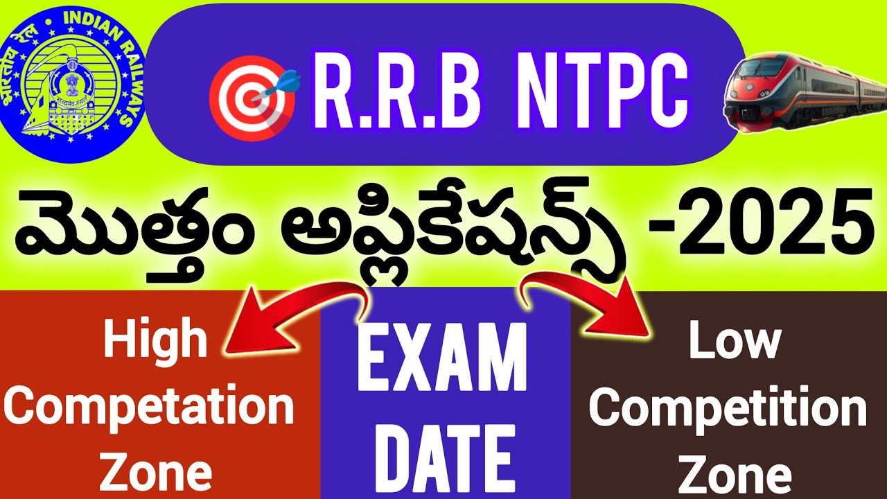 ||RRB NTPC Exam Dates 2025||Safe & Danger Zones||Total Fill Up Forms ...
