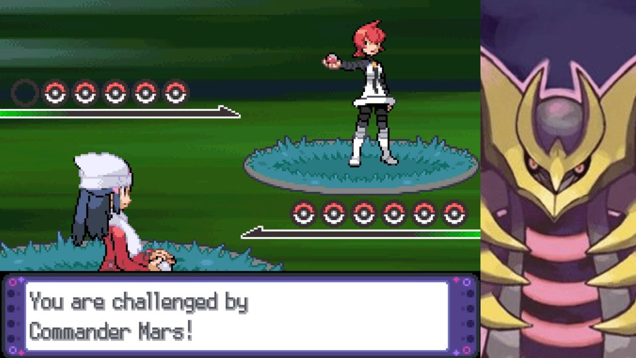 Pokemon Renegade Platinum Team Galactic Commander Mars II - YouTube
