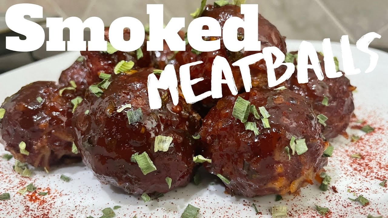 How To Make Smoked Meatballs | Easy Smoked Meatballs Pit Boss PB850PS2 ...