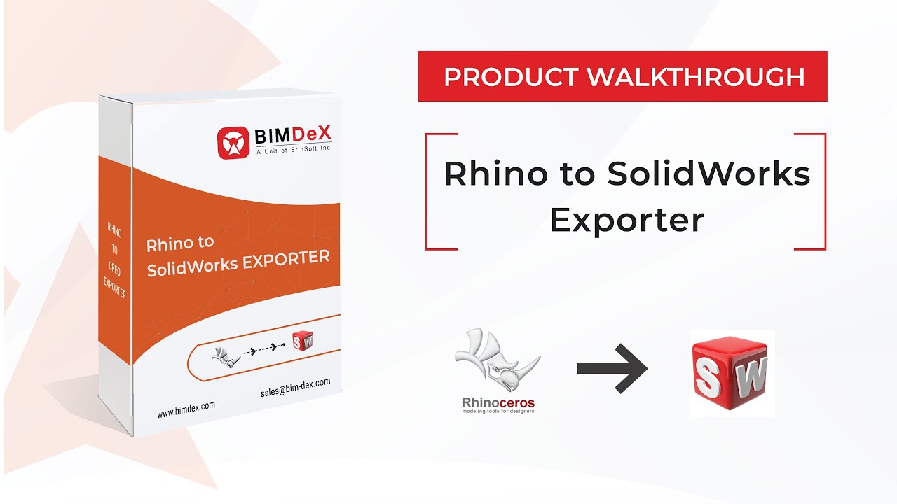 How to export Rhino model to SolidWorks | Revit to Rhino Exporter ...