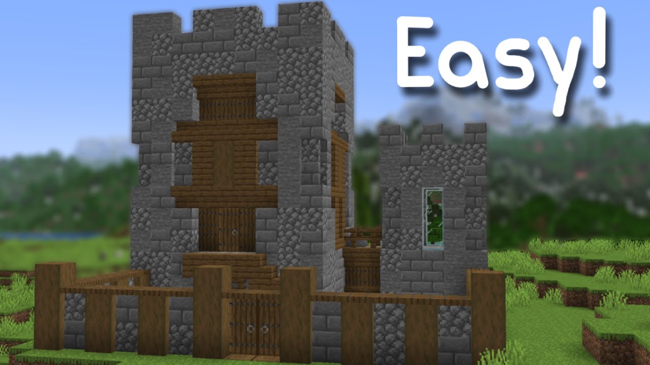Minecraft: How to Build a Mini Castle Base | Tutorial #10 - YouTube