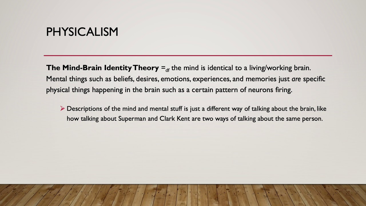 Philosophy of Mind: Dualism and Physicalism - YouTube