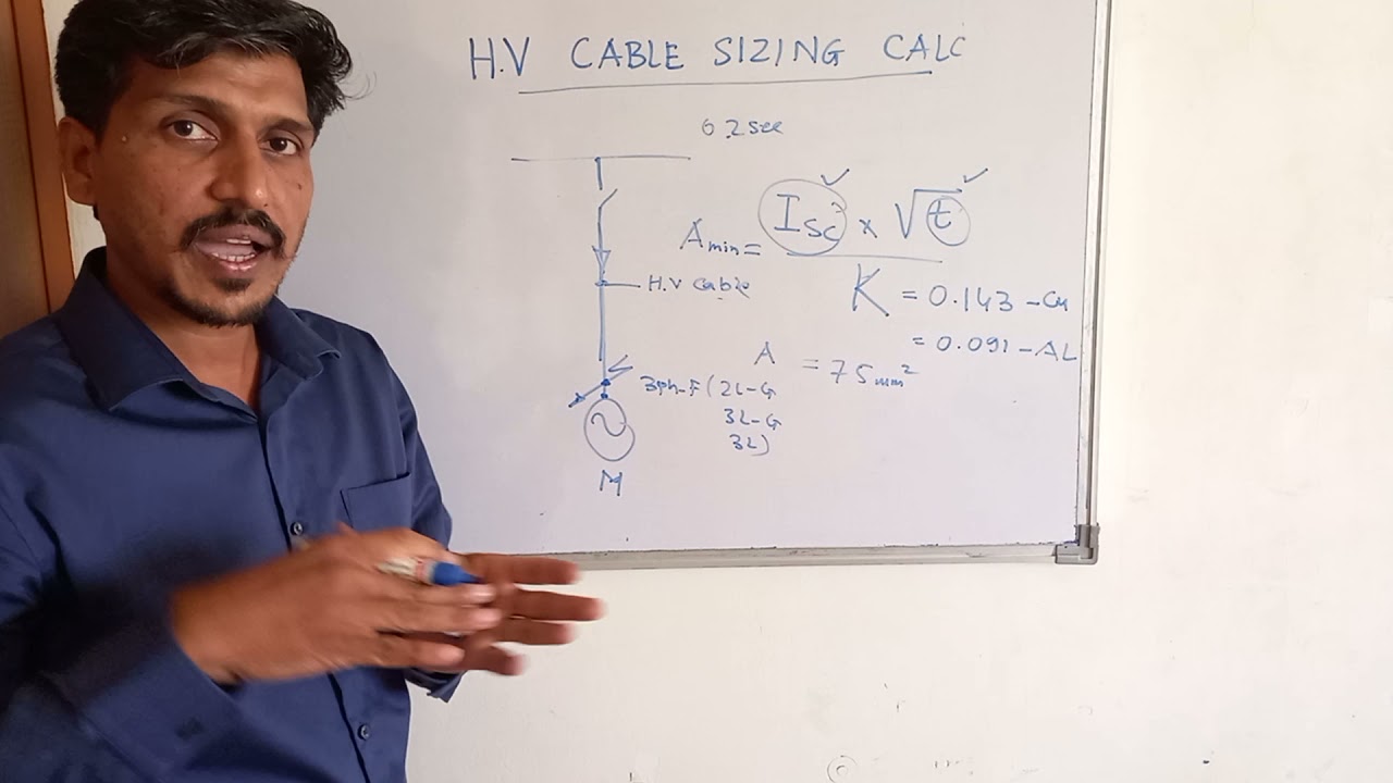 HV Cable sizing calculation - YouTube