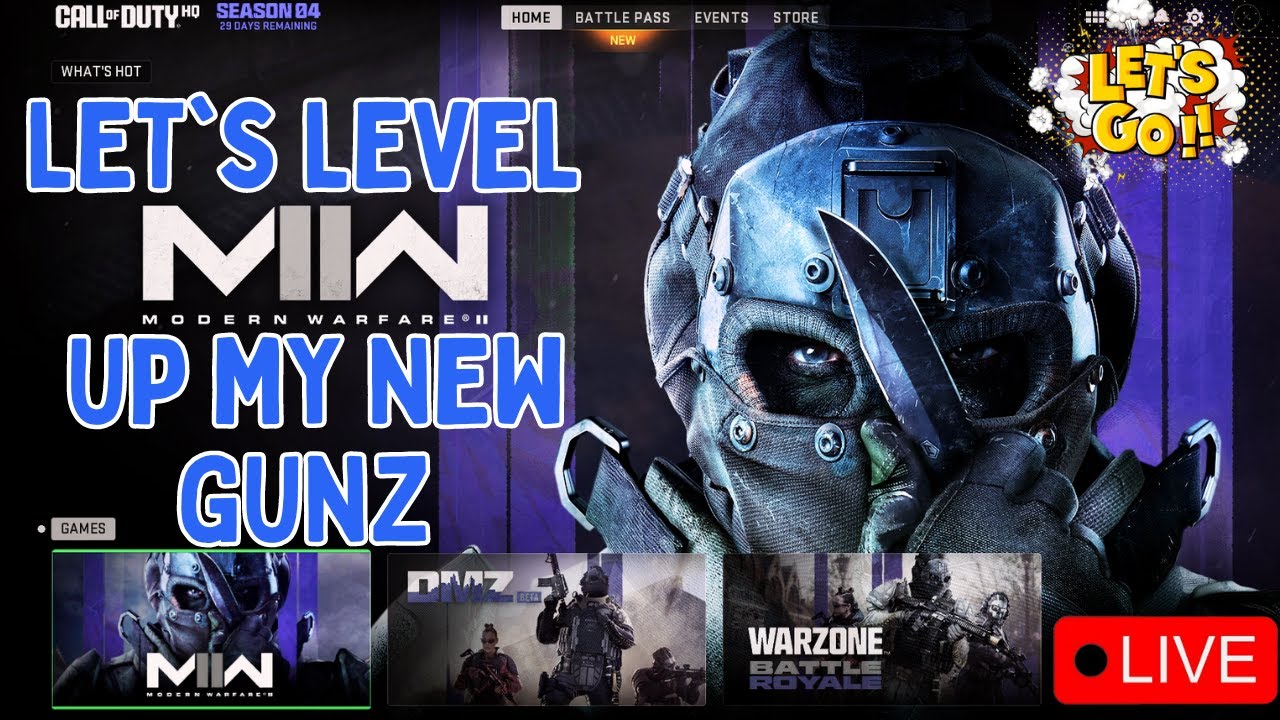 CALL OF DUTY MW2, LET'S LEVEL UP MY NEW GUNZ - YouTube