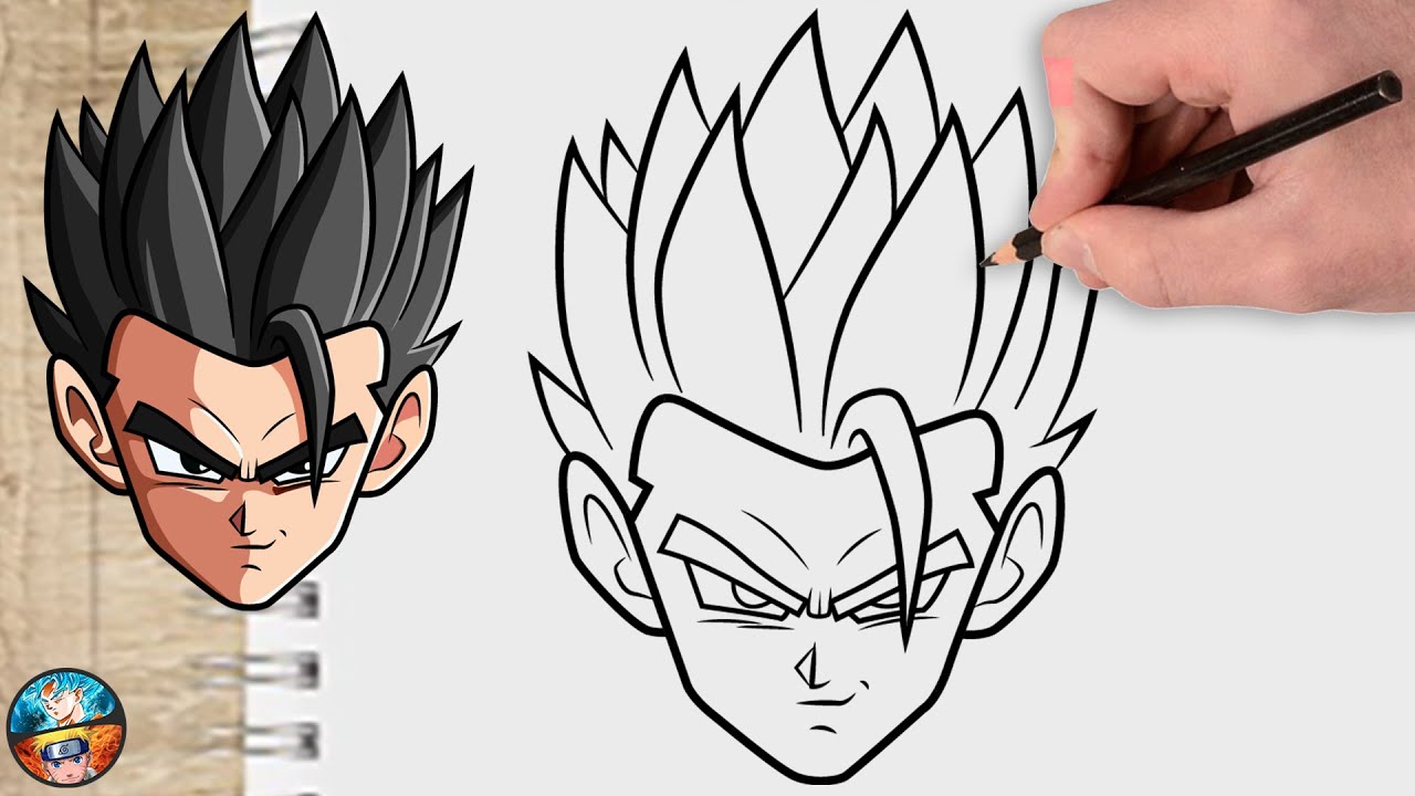 COMO DIBUJAR A GOHAN MÍSTICO ( De Dragon Ball Z ) dibujos anime - How ...