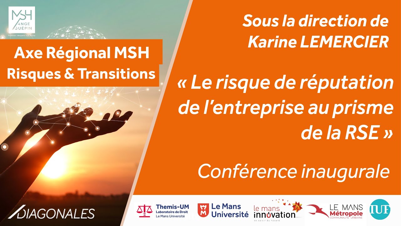 Conférence-débat : Le risque de réputation de l'entreprise face à la ...