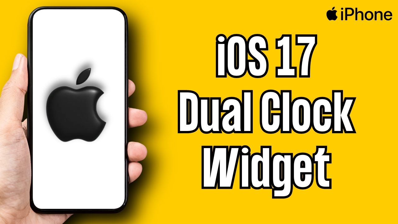iOS 17 Dual Clock Widget for IPhone Homescreen | Enable Now any iPhone ...
