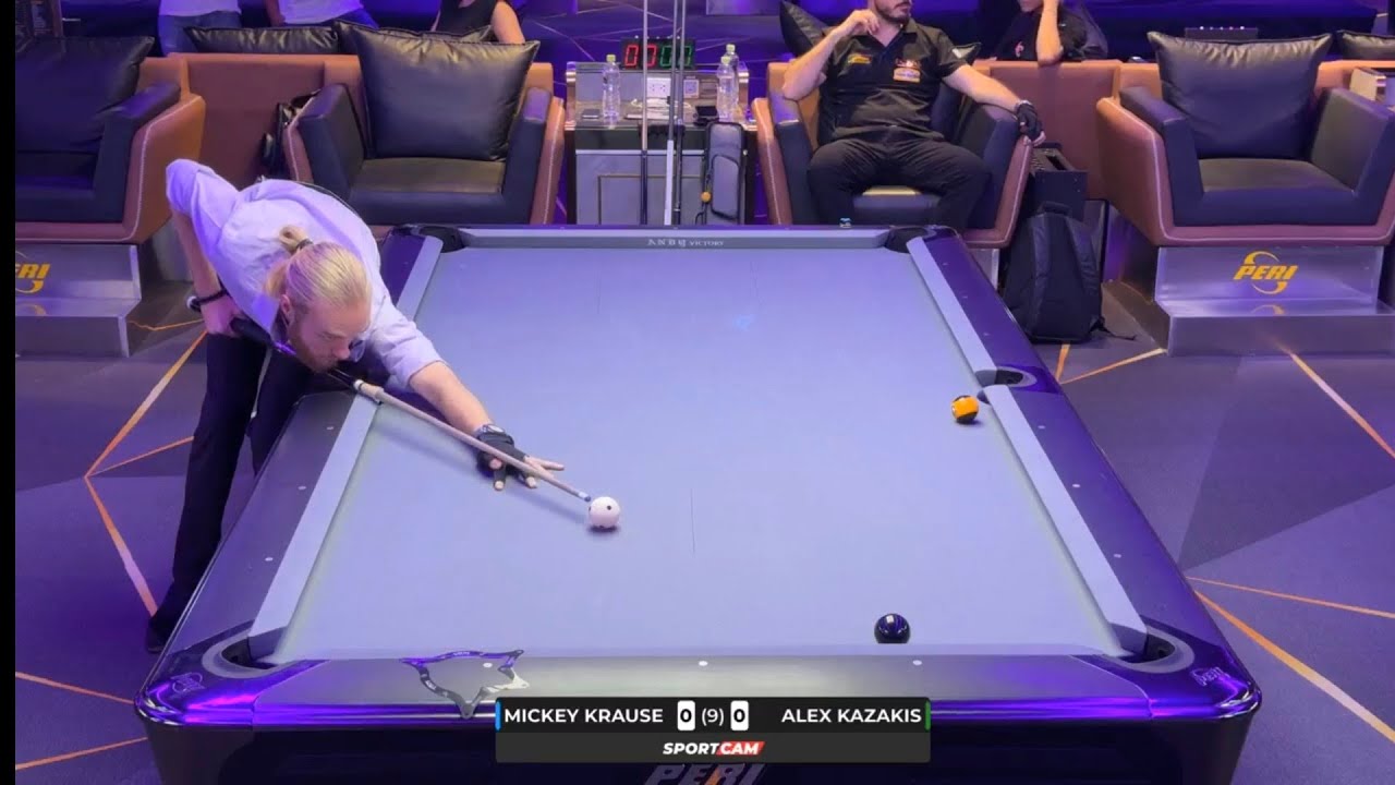 Peri Open 2024 | Mickey Krause vs Alex Kazakis | Billiards pool 9 ball ...