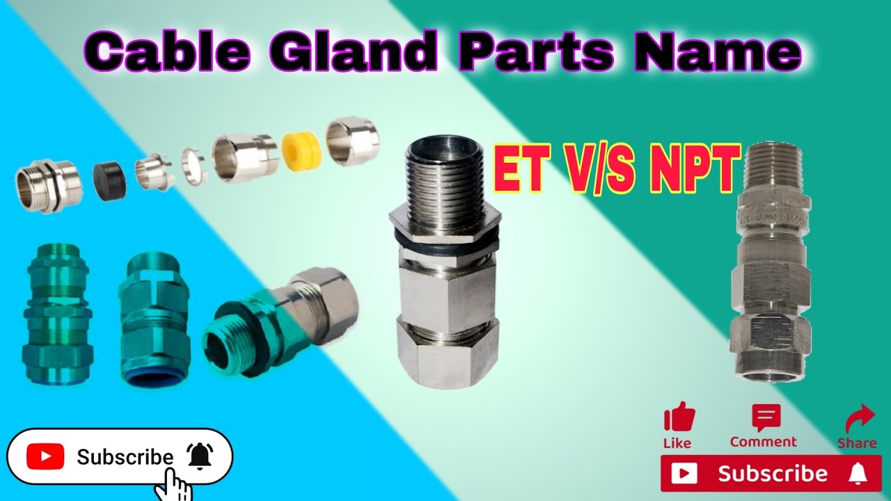 Cable gland parts name - YouTube