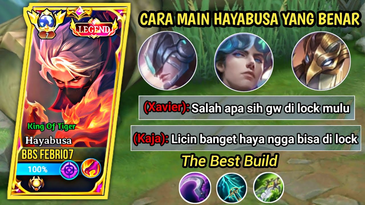 CARA MENGGUNAKAN HAYABUSA YANG BENAR | BUILD TOP 1 GLOBAL HAYABUSA ...