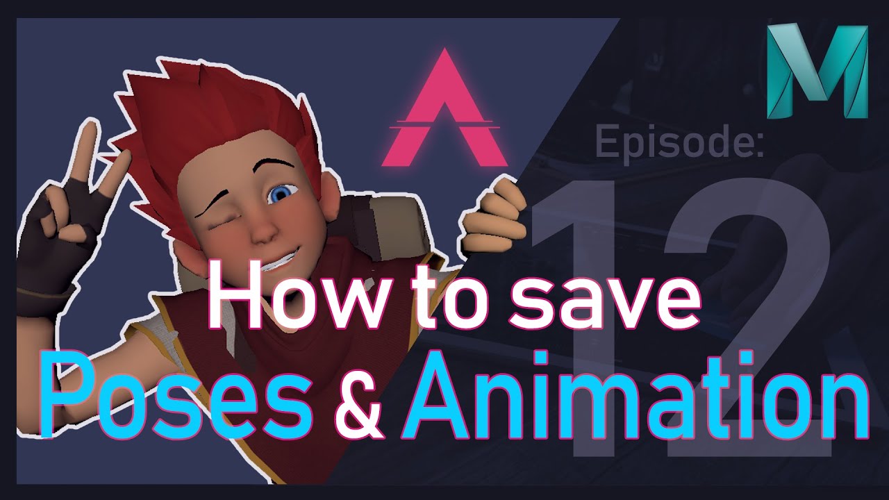 How to Save Poses and Animation In Maya (Episode 12) | How To Be A 3D ...