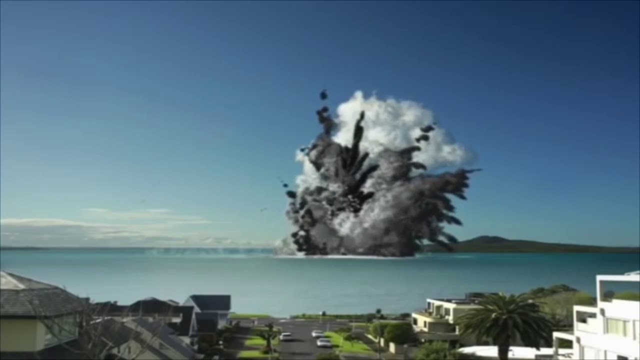 NAISSANCE D'UNE ÎLE VOLCANIQUE Vidéo éducative de simulation au musée d ...