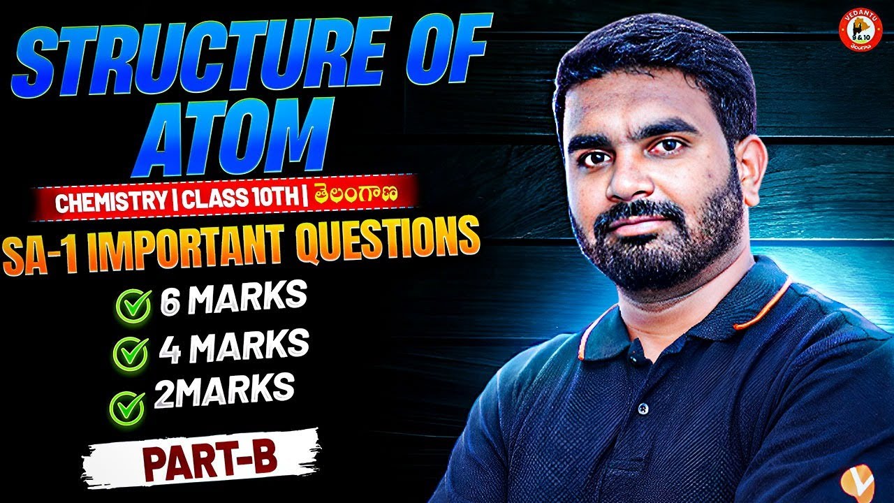 📘 Structure of Atom | One Shot Revision | SA-1 Important Questions ...