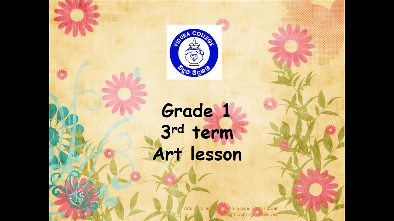 Grade 1 Art Flower Design - YouTube