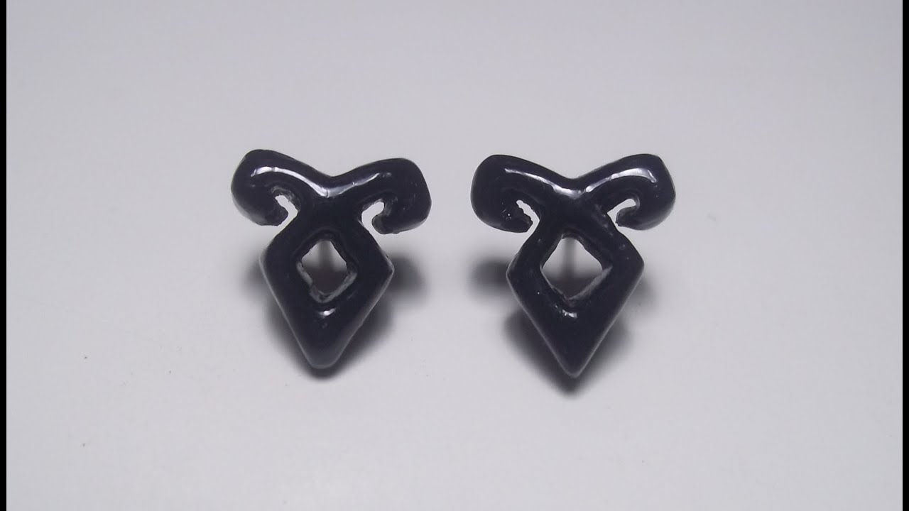 Aretes runa poder angelical (porcelana fría) - YouTube