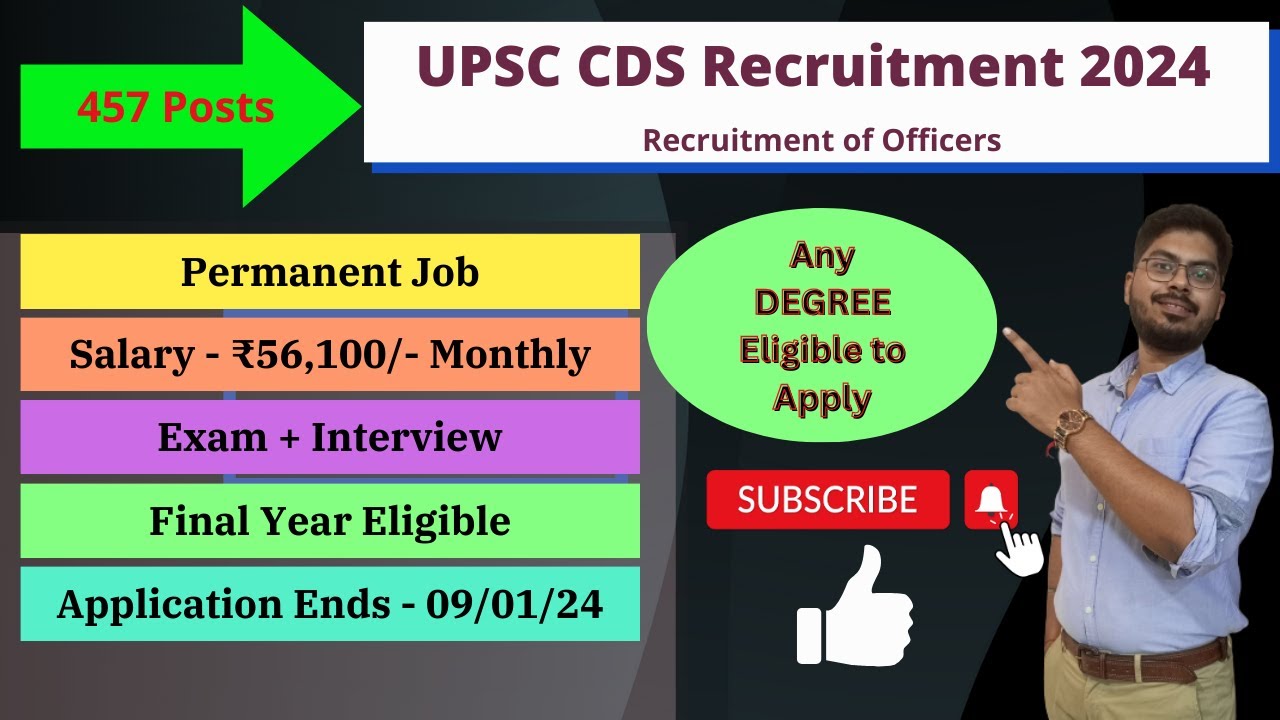 UPSC CDS exam full Detail | UPSC CDS exam 2024 | Complete Syllabus and ...