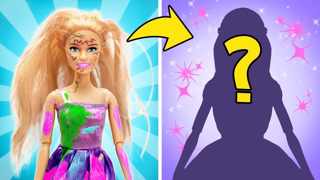 Unbelievable Doll Glow-Up! 🌟 Transform Your Old Doll Into a Stunning ...