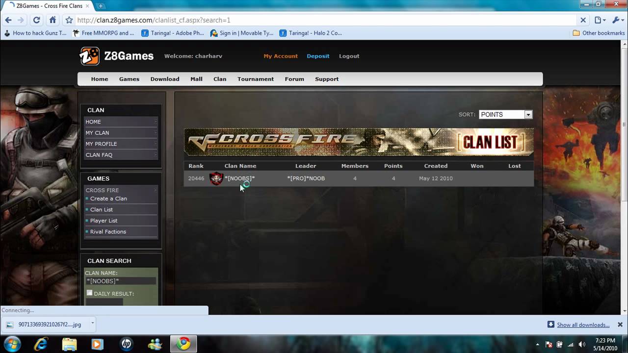 Como Aplicar para un clan en Cross Fire - YouTube