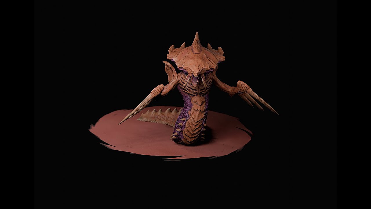 Hydralisk. Blender. Timelapse - YouTube