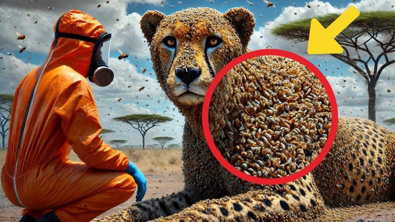 LEOPARD Infested with Millions of Parasites Bees Rescued by Courageous ...