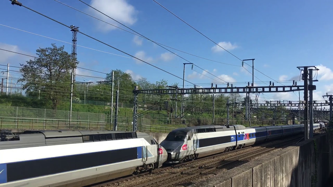 TGV Atlantique Lacroix 24157/24065 En Provenance De Brest Quimper Vers ...