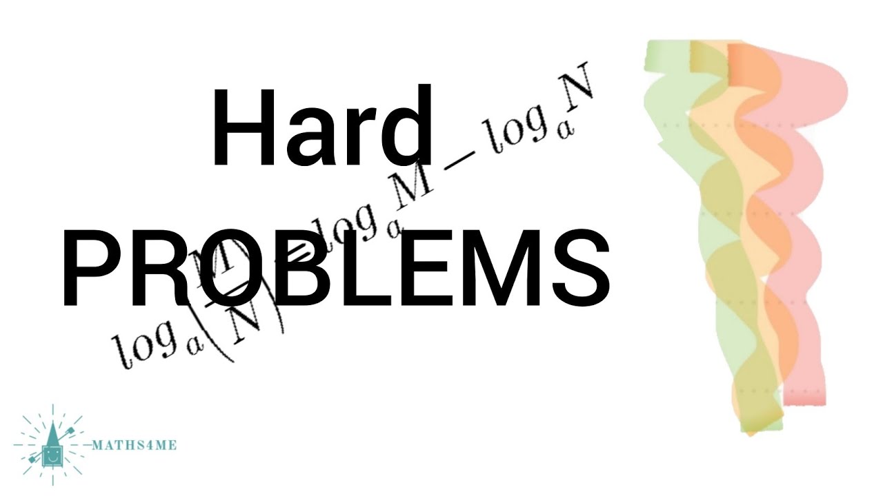 How to solve Hard Logarithmic problems | Maths4Me - YouTube