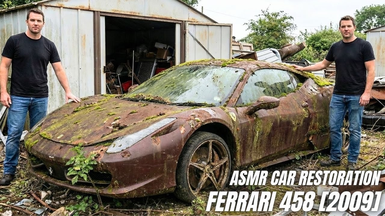 ASMR Car Restoration | Abandoned Ferrari 458 Full Restoration From ...