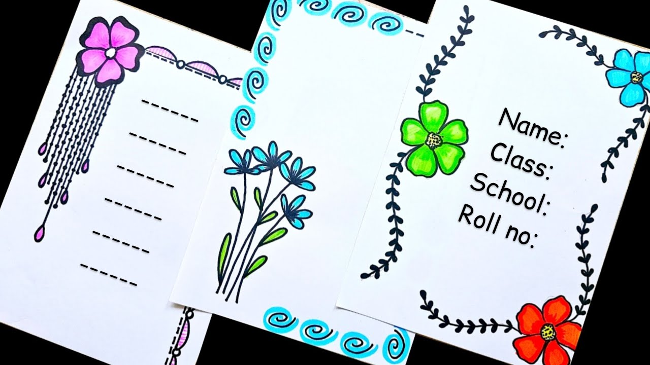 Beautiful front page ideas for Project Assignment & Notebook Decoration ...
