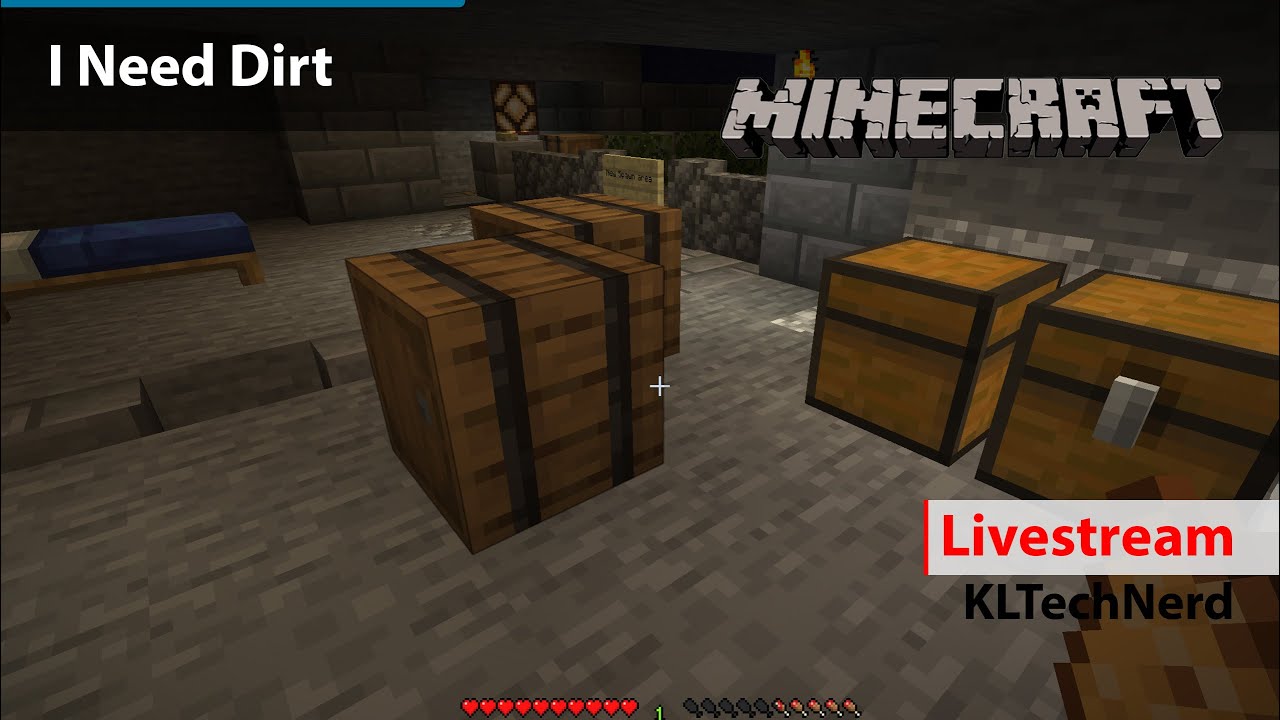 I need dirt - Minecraft 🔴 Monday Livestream 19Feb2024 - YouTube