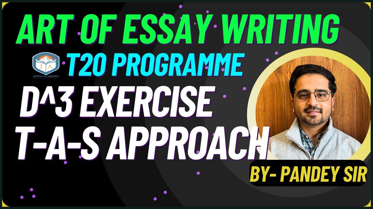 ESSAY WRITING | T20 Programme | By Pandey Sir#joktaacademy #hpas # ...
