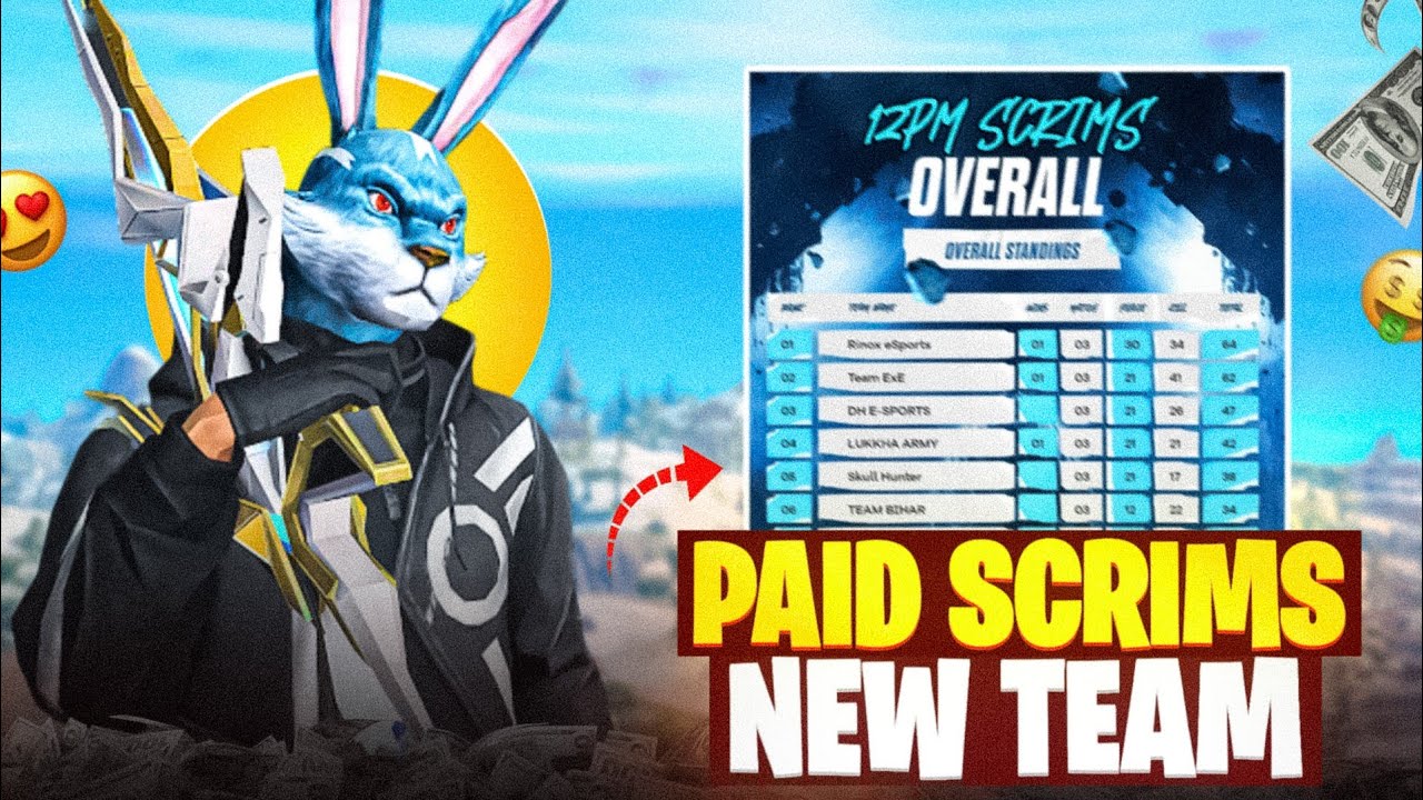 Playing Paid Scrim With New Team 🔥🏆 Trying For Table Topper 🚀| eSports ...