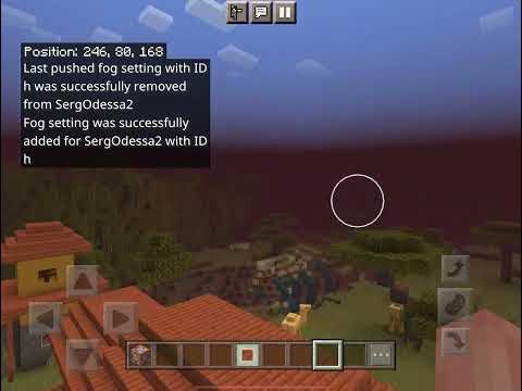 How to use command fog in Minecraft on iPad Pro - YouTube