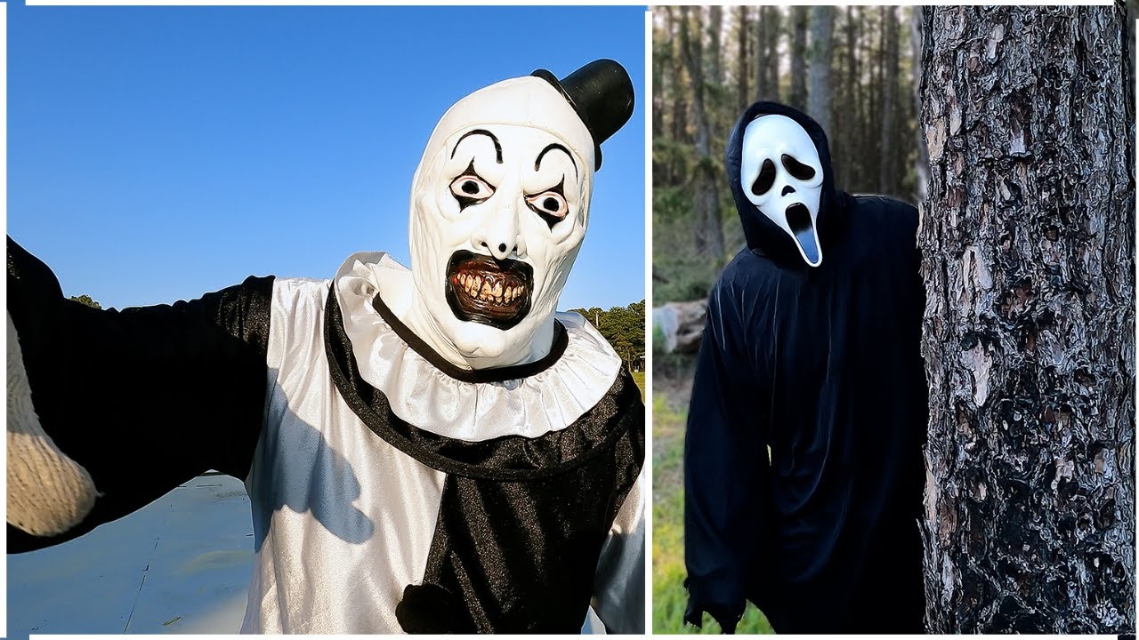 Ghost Face, The Terrifier Clown, and Creepy Wednesday Addams Attack ...