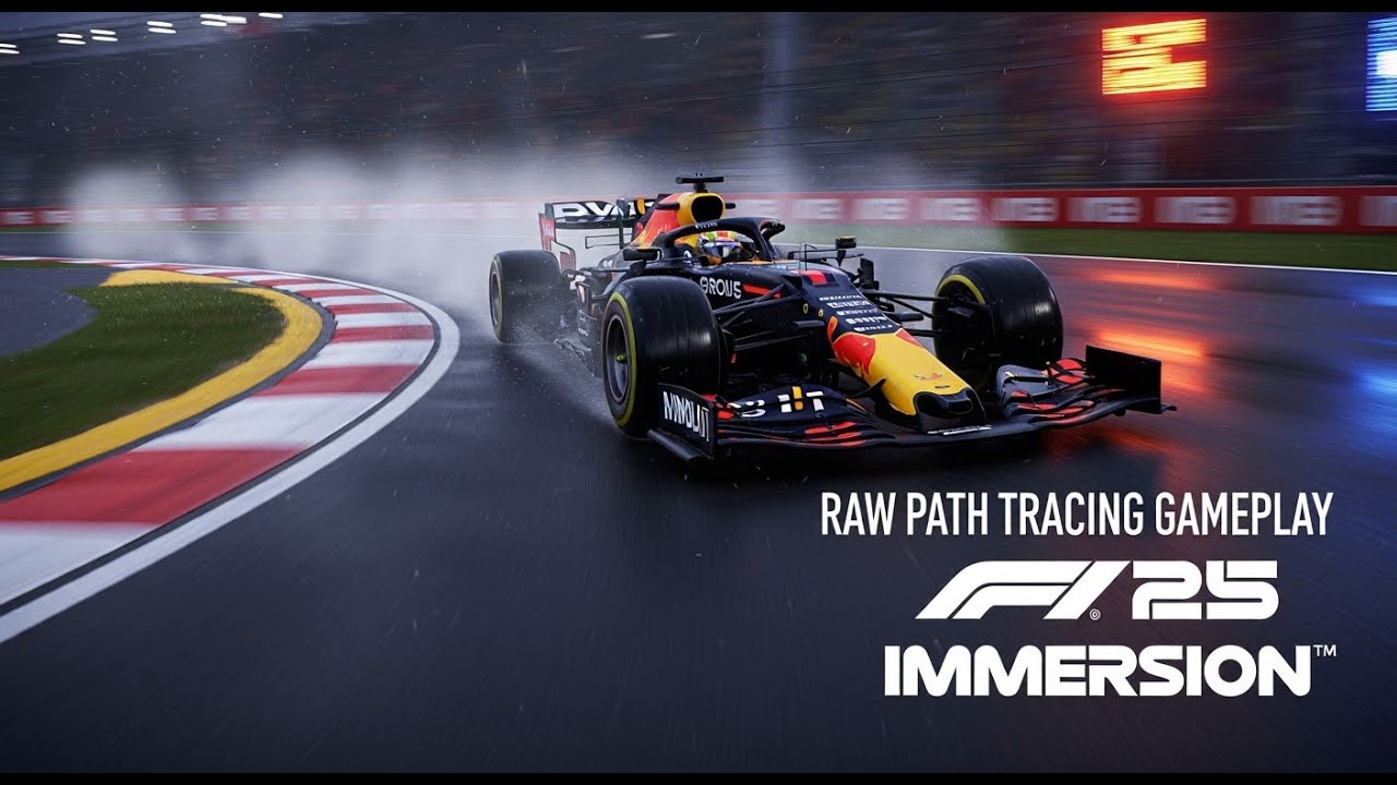 F1 25: Raw Path Tracing Gameplay without HUD (RTX 5070 Ti, Max settings ...
