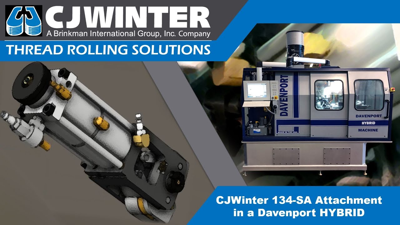 CJWinter 134 SA Attachment in a Davenport HYBRID - YouTube