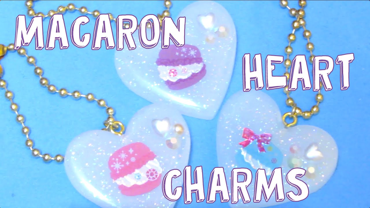 Watch Me Resin: Macaron Heart Charms // VelvetWay - YouTube