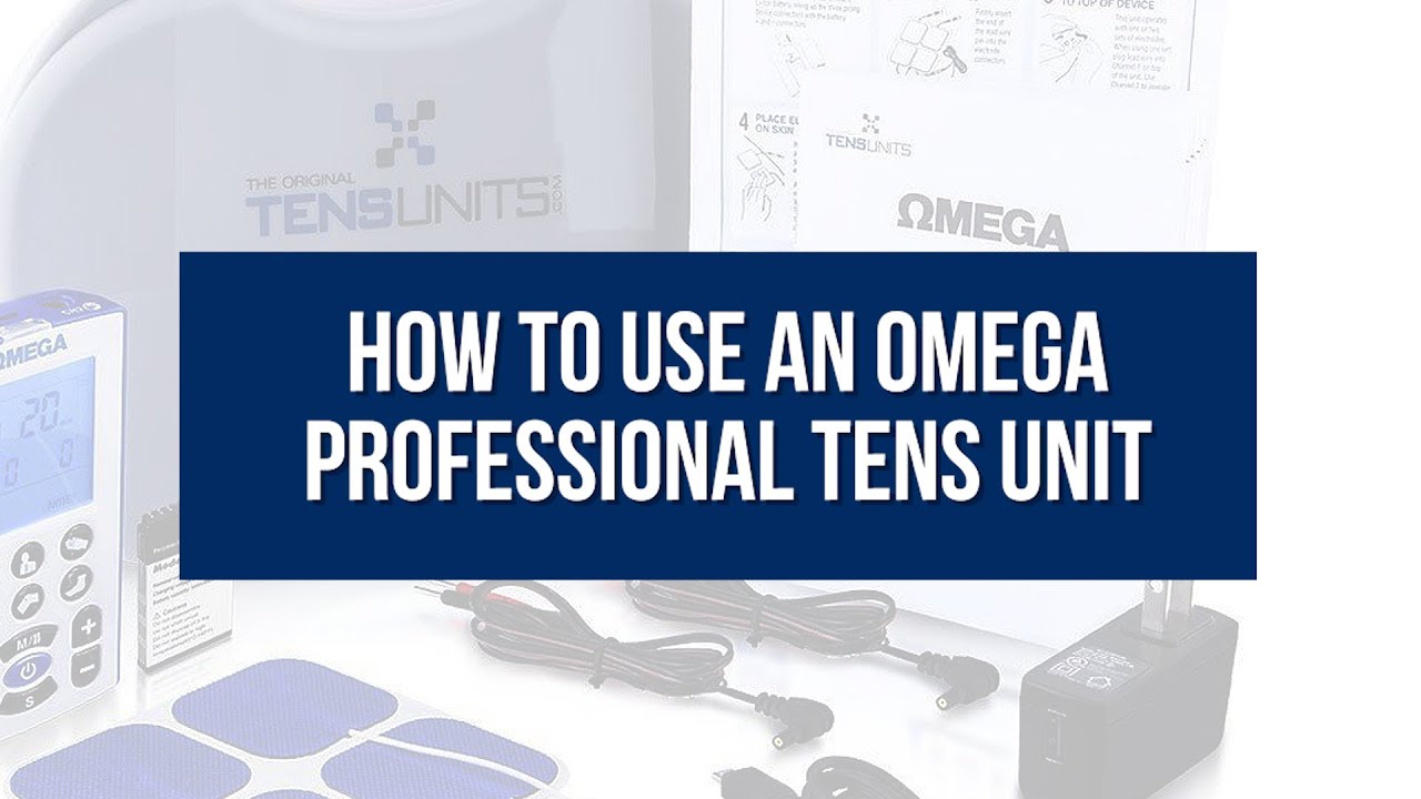 How to Use an OMEGA Professional TENS Unit - YouTube